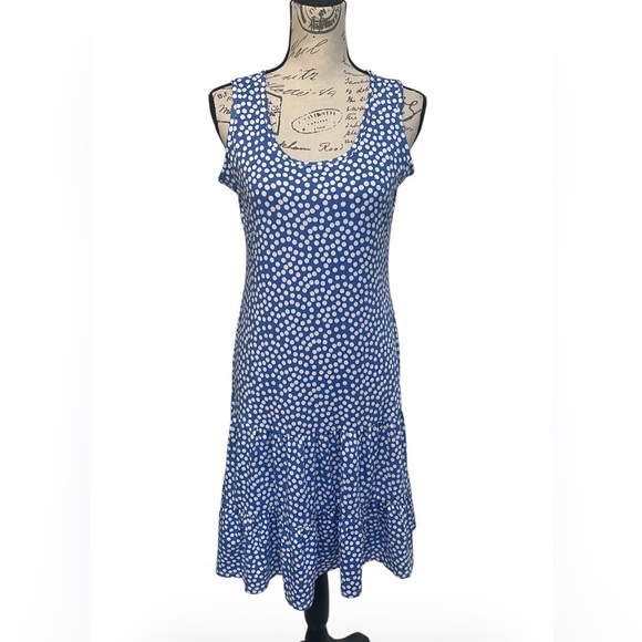 Ivy Lane | Dresses | Blue Polka Dot Scoop Neck Mini Dress | Poshmark